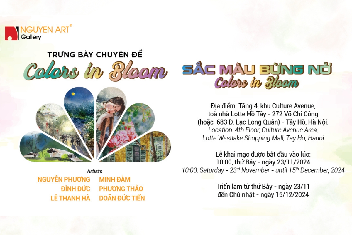 Triển lãm Tranh Màu Nước “Colors in Bloom – Sắc Màu Bừng Nở” | Nguyen ...